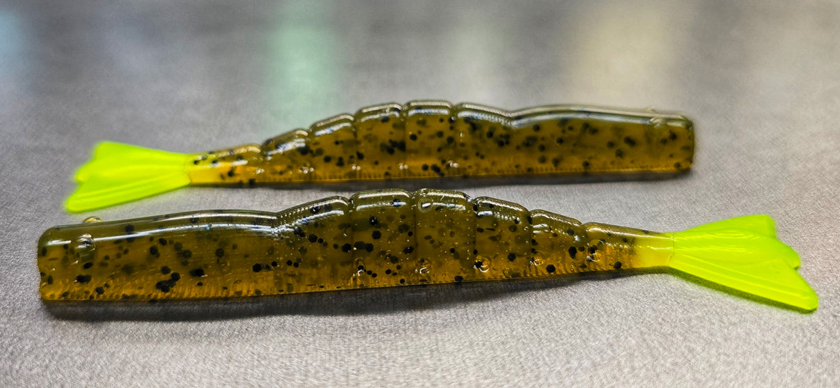 GREEN PUMPKIN SEED / CHARTREUSE – Valhalla Fishing Lures